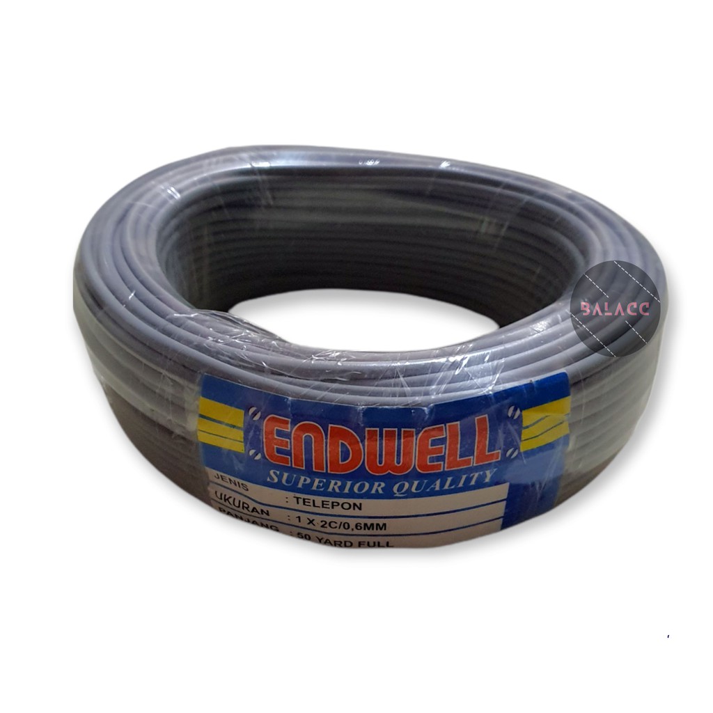 Jual Endwell Kabel Telepon 50 Yard 2c Kabel Instalasi Walet 50y ...