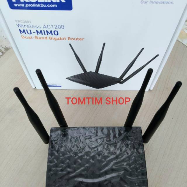 Jual Prolink PRC3801 Wireless AC1200 MU-MiMo Dual band Gigabit Router ...