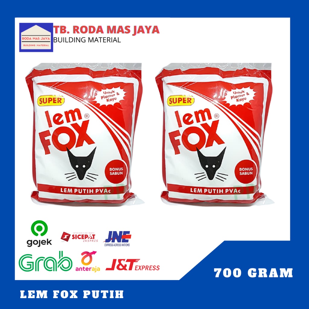 Jual Lem Fox Putih/Lem Kayu/Lem Fox Bungkusan 700gr | Shopee Indonesia