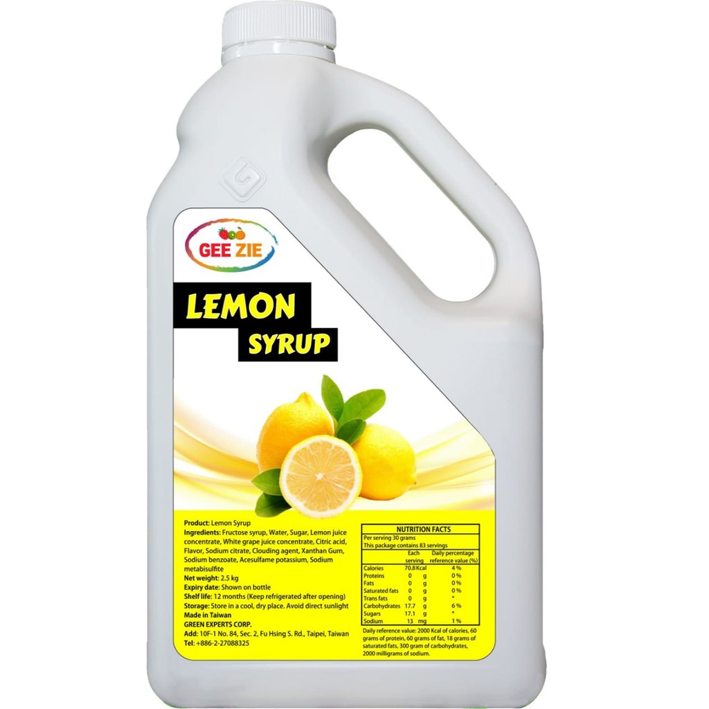 Jual Concentrate Lemon Syrup Gee Zie 1,2 LIter | Shopee Indonesia