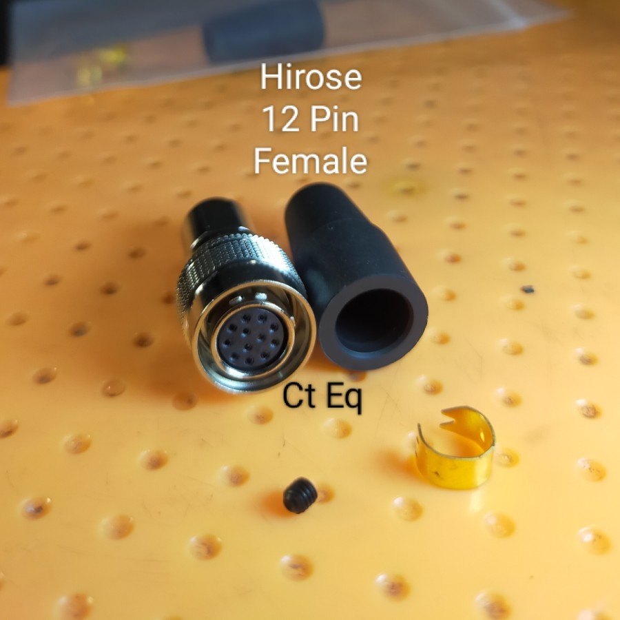 Jual Hirose 12 pin Female konektor hirose perempuan 12 pin jack hirose ...