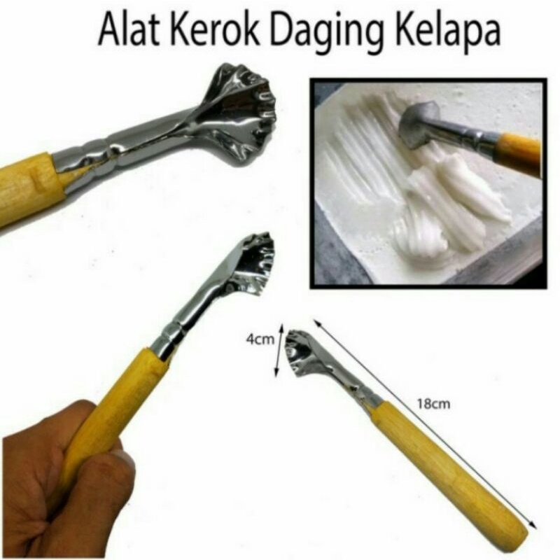 Jual Alat kerokan kelapa muda,melon,belwah/alat serutan kelapa | Shopee ...
