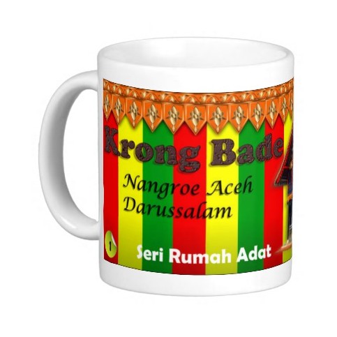 Jual Mug Keramik Cetak Rumah Adat Krong Bade | Shopee Indonesia