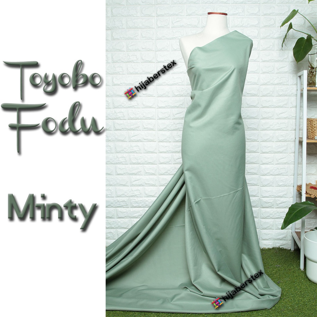 Jual 1/2 Meter Kain TOYOBO FODU Minty (ecer warna) | Shopee Indonesia