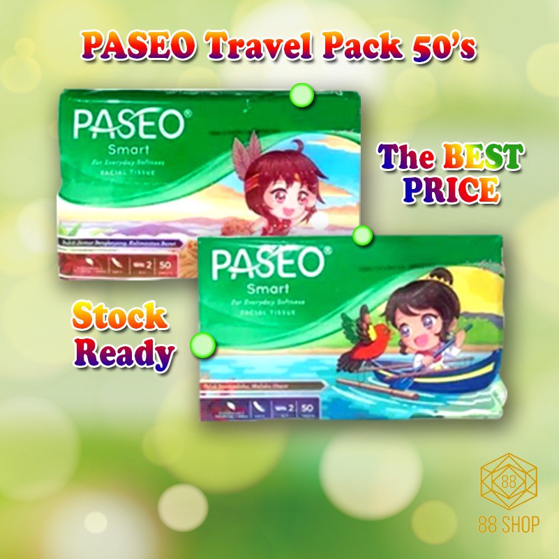 Jual Tissue Paseo Smart Travel Pack 50 Sheets ( 1 PACK) | Shopee Indonesia