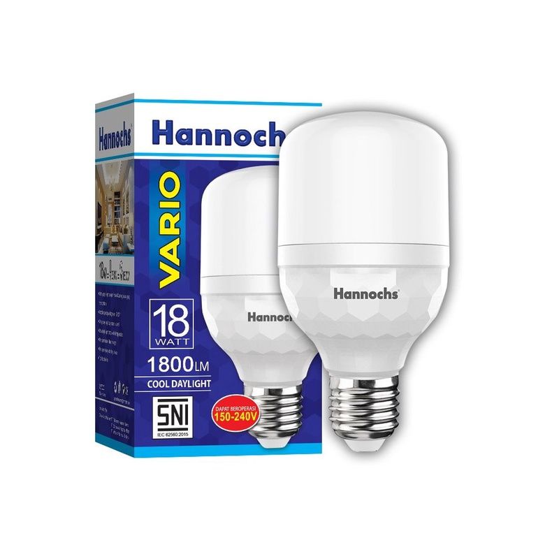 Jual Bola Lampu LED Hannoch Vario 18 Watt | Shopee Indonesia