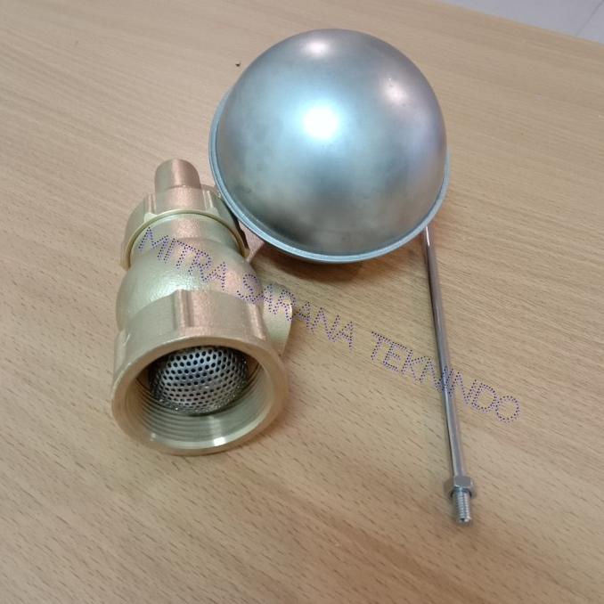 Jual Pelampung Tangki / Floating Valve Kuningan Drat 1 1/2" Inchi Dn 40 ...