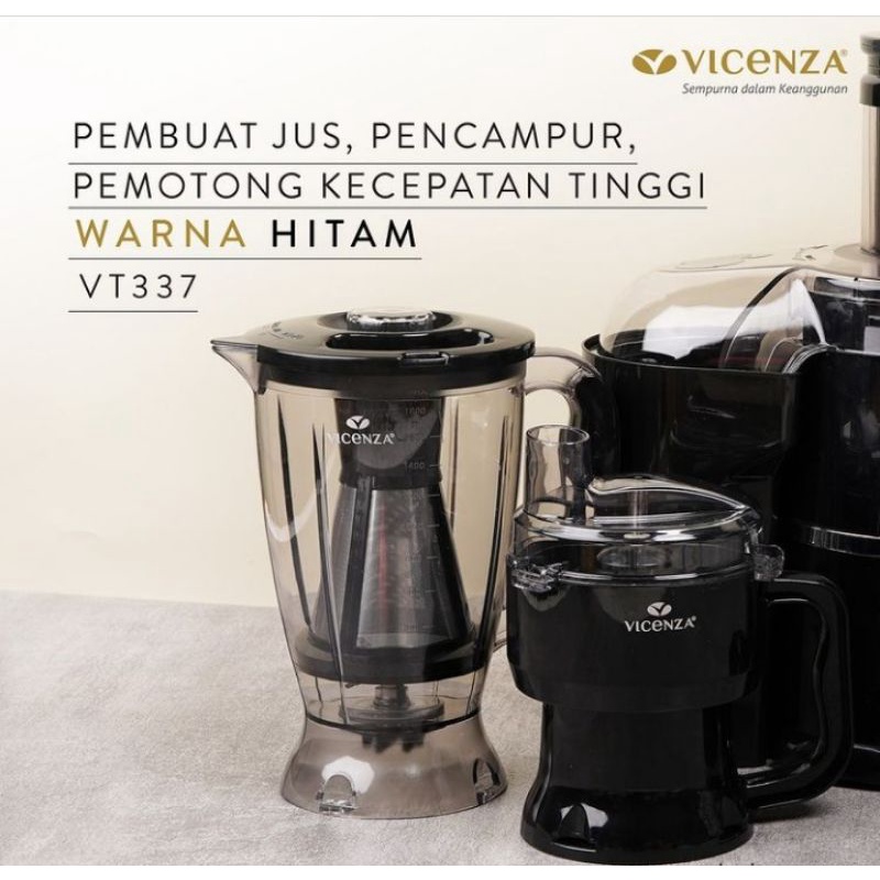 Jual Vicenza Power Turbo VT337 Warna Hitam | Shopee Indonesia