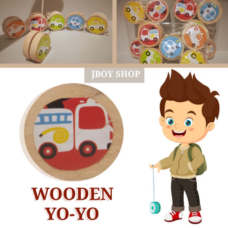 Jual MAINAN WOODEN YOYO / YOYO KAYU / MAINAN TRADISIONAL / YOYO ...