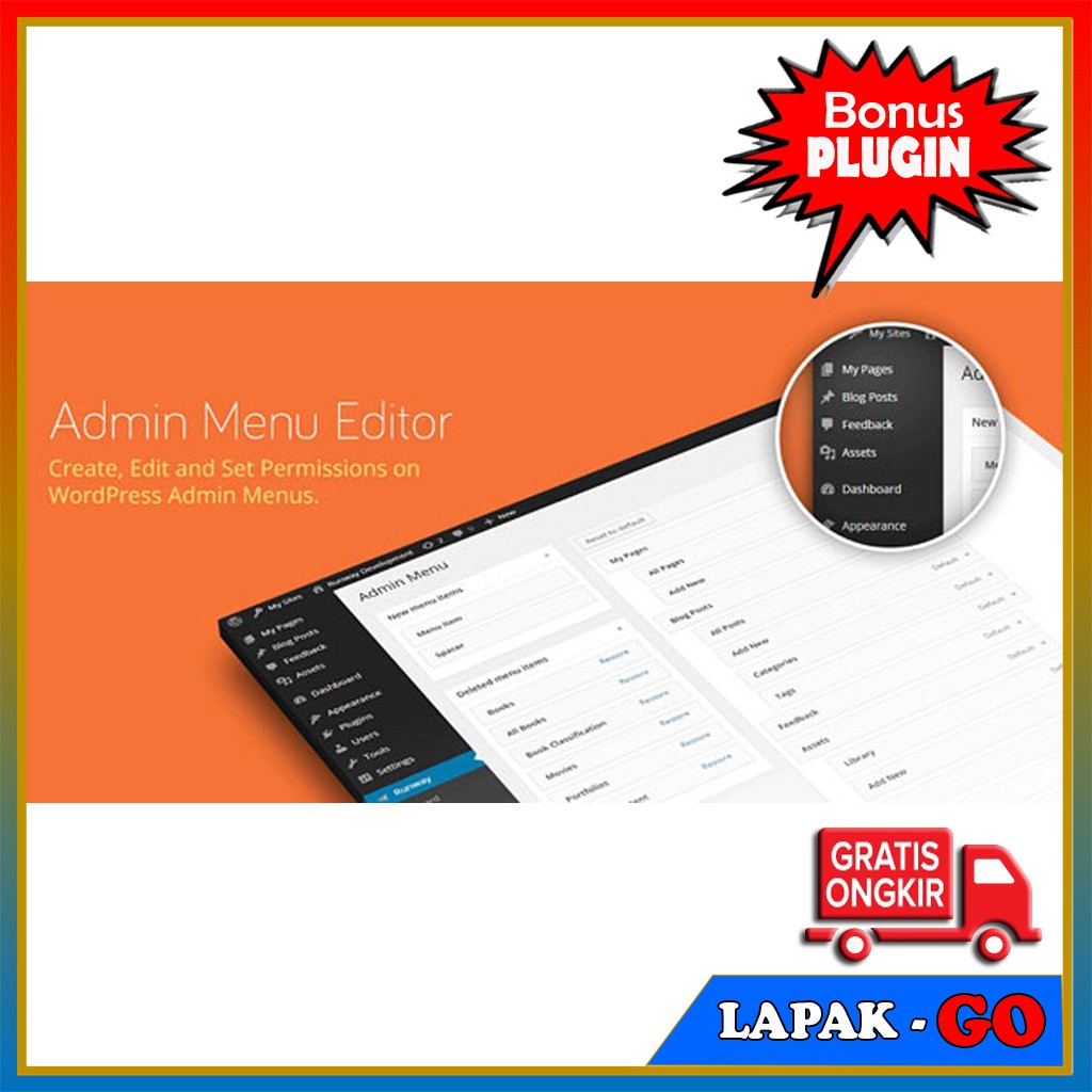 Jual Admin Menu Editor Pro | Wordpress Plugins | Shopee Indonesia