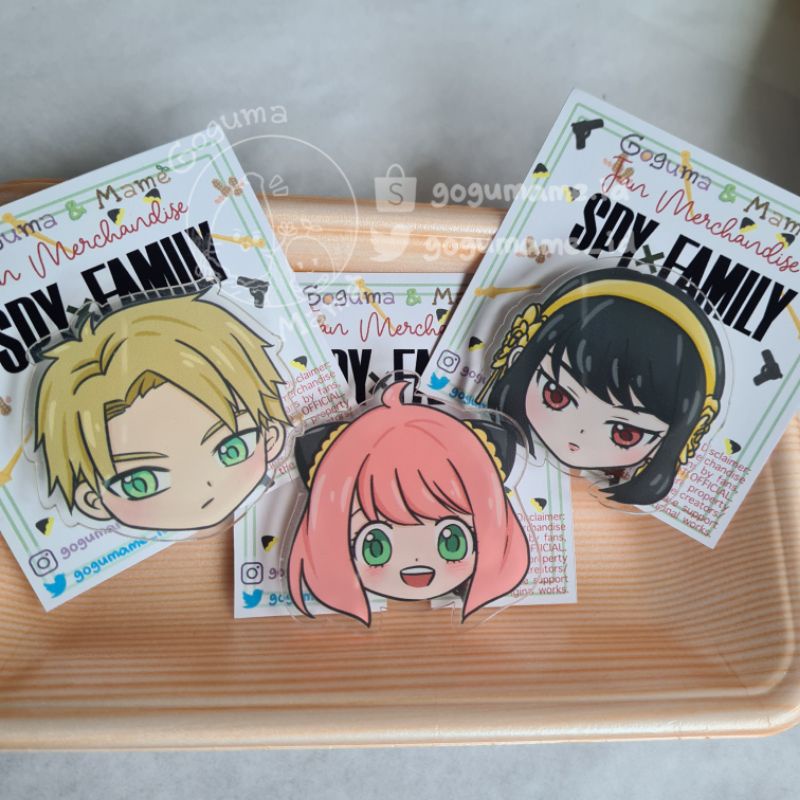 Jual GOGUMAME ☆ Spy x Family Anya Loid Yor Gorger Fan Merchandise ...