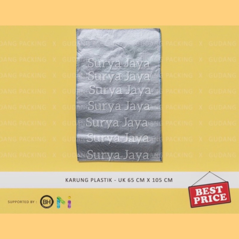 Jual KARUNG PLASTIK PUTIH POLOS 65x105 CM PER SATUAN | Shopee Indonesia
