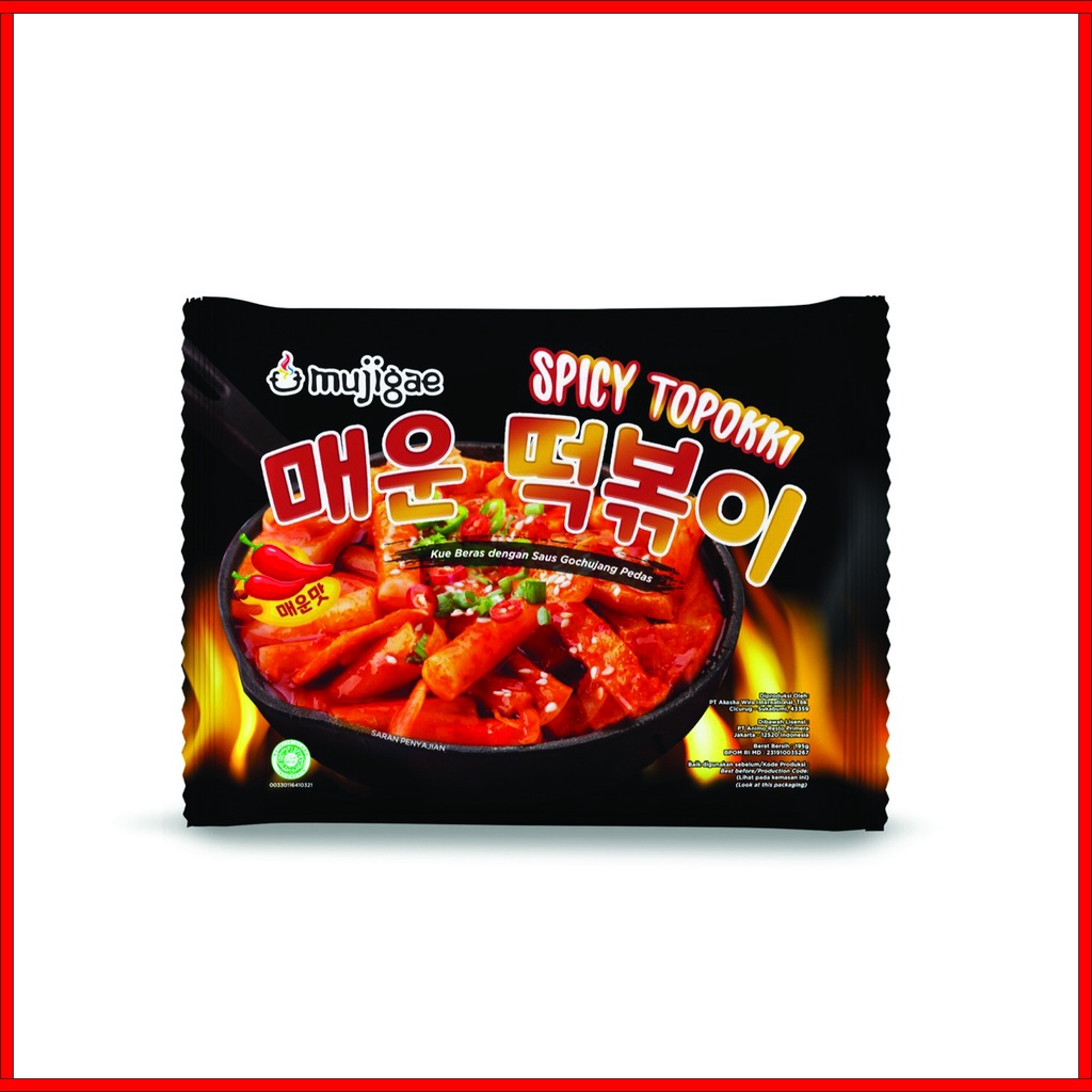 Jual Spicy Topokki Mujigae 195 gr / Tteokbokki Instan / Tokpoki ...
