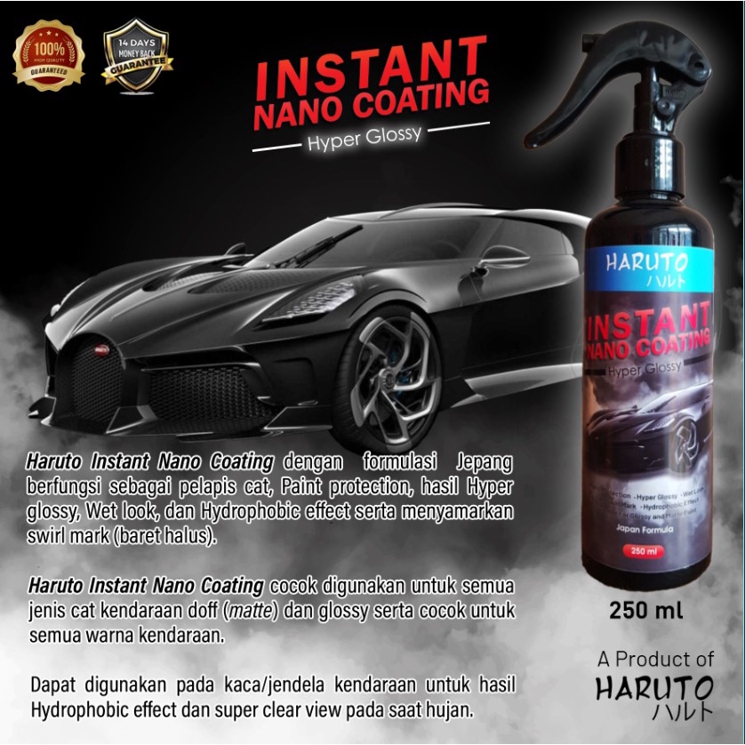 Jual Instant nano coating by Haruto pengilap hyper glossy untuk body ...