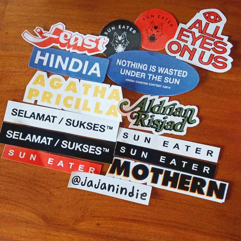 Jual STIKER SUN EATER / Stiker Feast Hindia / Stiker Selamat Sukses ...
