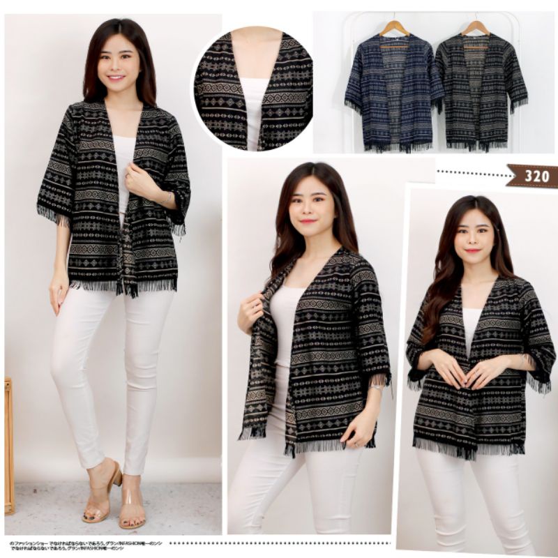 Jual CARDIGAN RUMBAI TRIBAL (MOTIF BARU) | Shopee Indonesia