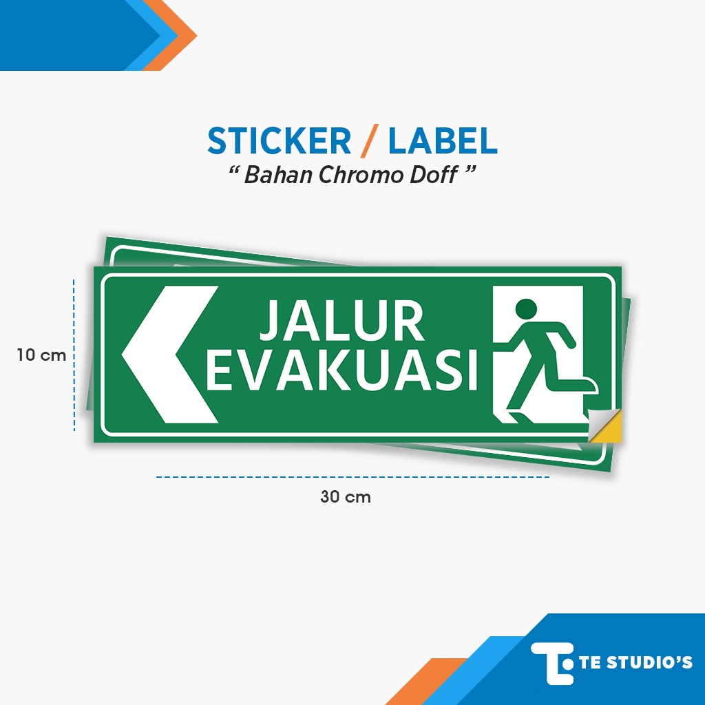 Jual Stiker Jalur Evakuasi Rambu Tanda Sign Titik Kumpul Label Sticker Assembly Point K3 Safety ...