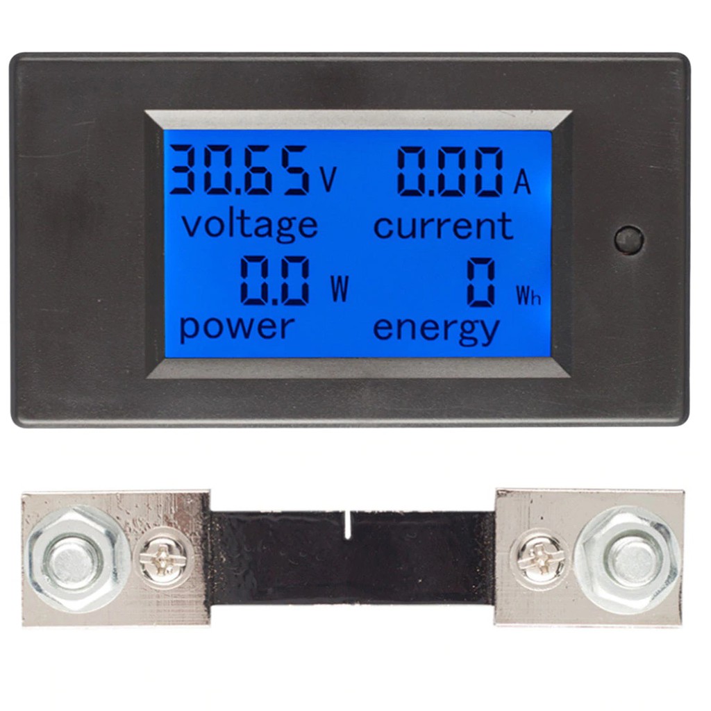 Jual Digital LCD Display DC 6.5-100V 0-100A Current Voltage Power Energy Meter Ammeter Plus ...