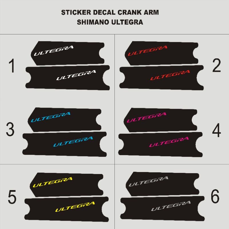 Jual sticker decal crankset crank shimano ultegra | Shopee Indonesia