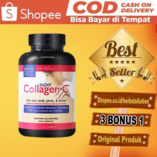 Jual SUPER COLLAGEN PLUS C - HAIRSKIN 100% ORIGINAL ANTI AGING - OBAT SUPER COLLAGEN PLUS ASLI ...