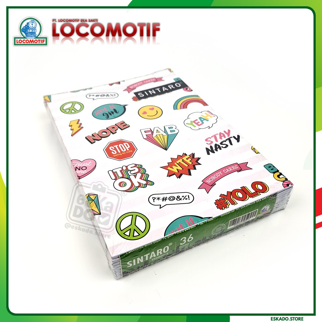 Jual Buku Tulis SINTARO 36 Lembar (10 PCS) - Locomotif | Shopee Indonesia