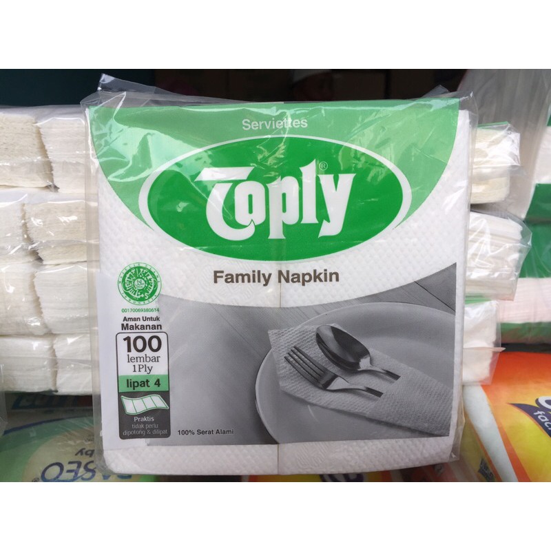 Jual Tissue Toply Family Napkin 100 lembar Tisu Makan | Shopee Indonesia