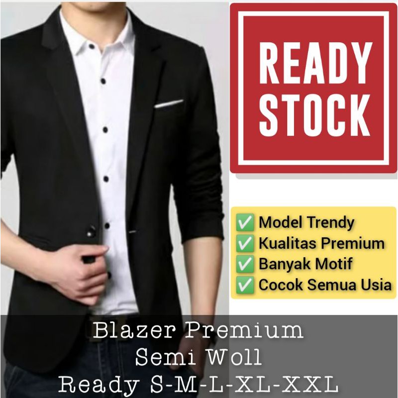 Jual JAS RESMI JAS FORMAL JAS NIKAH BLAZER PRIA BLEZER JAZ HITAM BLACK NIKAH WISUDA FORMAL ...