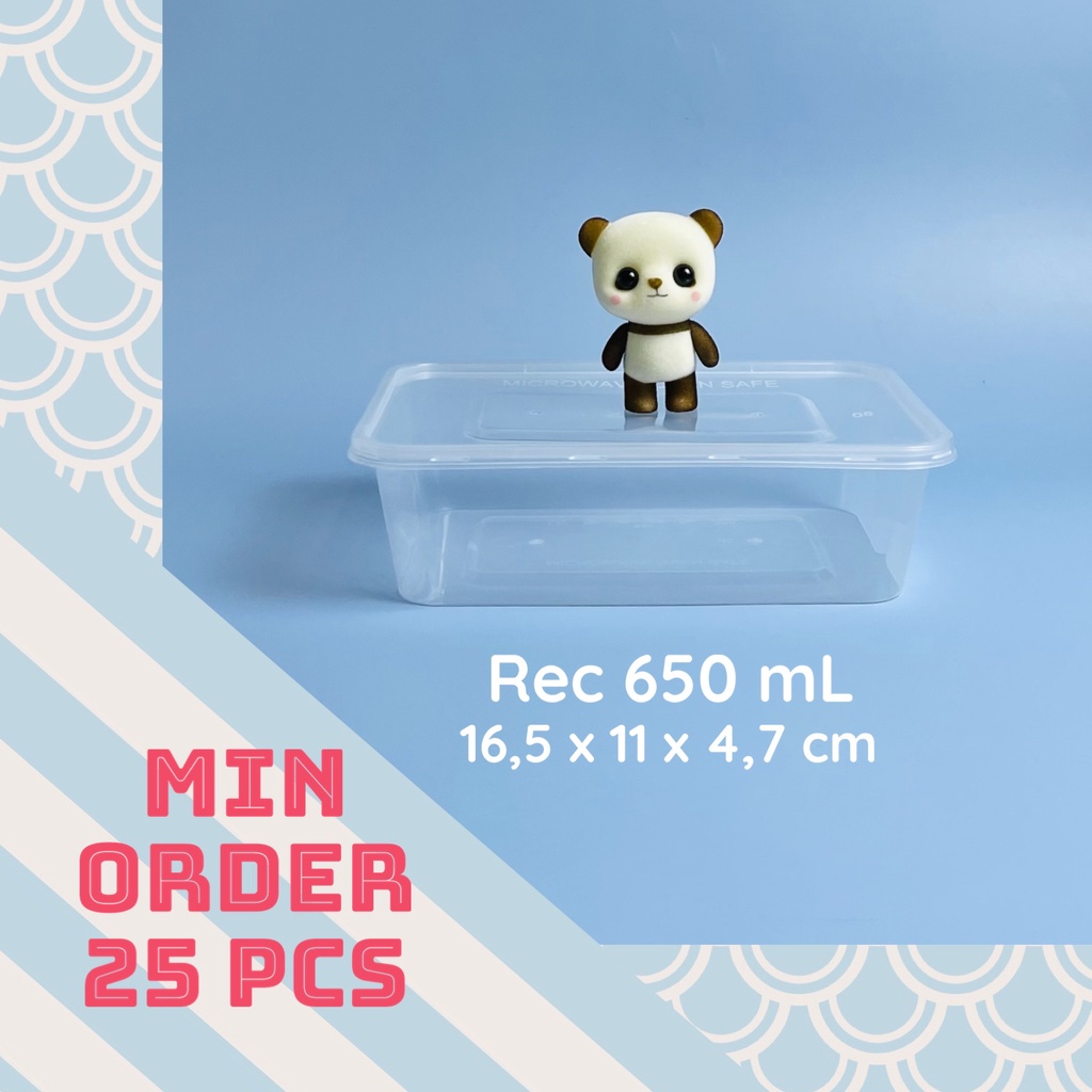 Jual Thinwall Box / Kotak Makan / Food Container Plastik Persegi ...