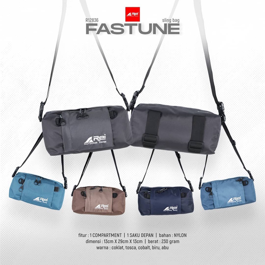 Jual TAS SELEMPANG SLINGBAG AREI FASTUNE | TAS SLEMPANG SLING BAG REI ...