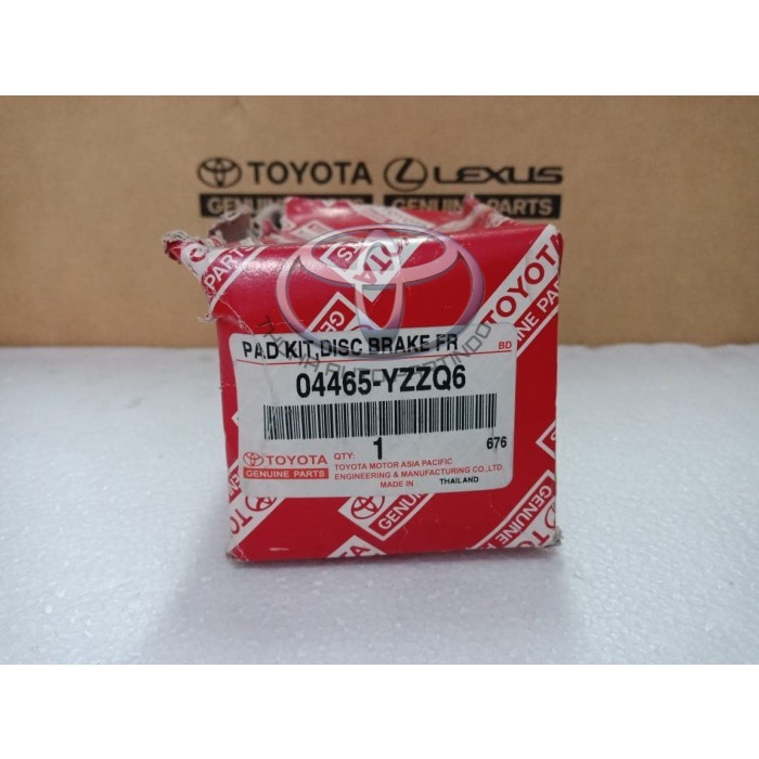 Jual Brake Pad Kampas Rem Depan Hilux Original 04465-YZZQ6 #Toyota ...