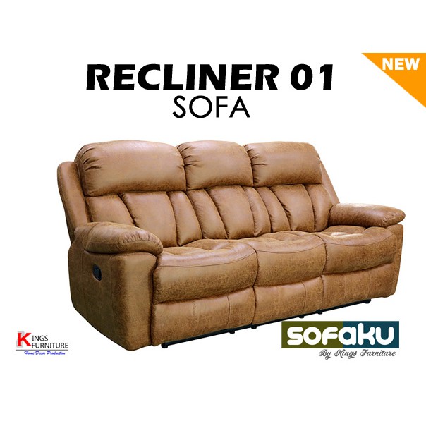 Jual Recliner 01 Sofa - Sofa Recliner Santai Mekanis Manual Kulit ...