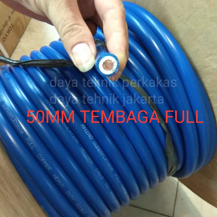 Jual kabel las 50mm tembaga blue - kabel las tembaga full 50mm Rhino ...