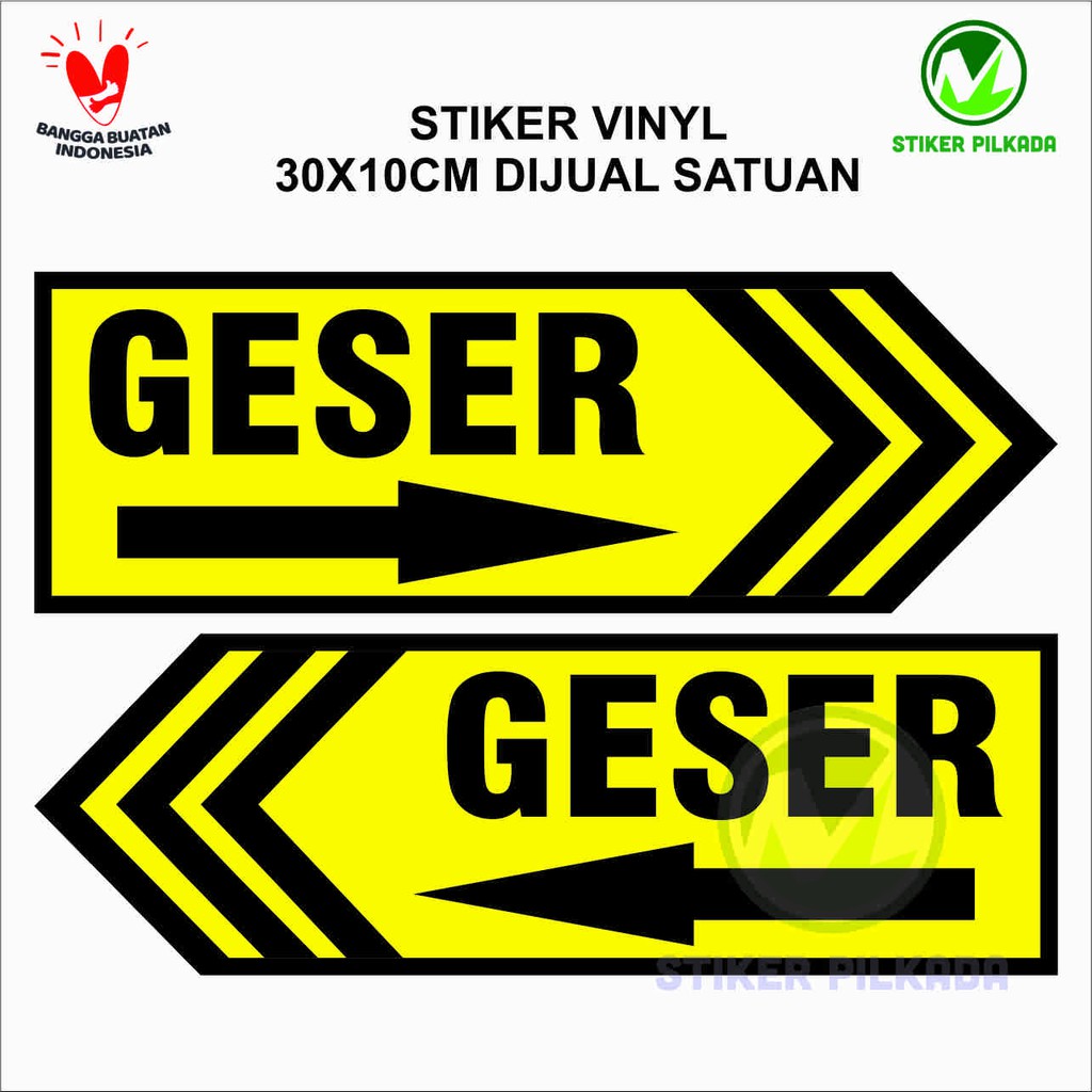 Jual STIKER VINYL GESER KANAN KIRI (DIJUAL SATUAN) | Shopee Indonesia