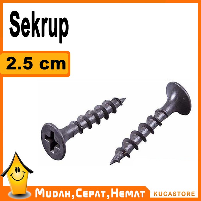 Jual Sekrup Skrup Kayu Panjang 2.5 cm | Shopee Indonesia