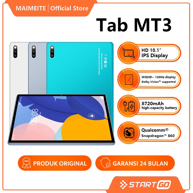 Jual MAIMEITE MT3 Tablet PC Hot Jual Android 10.0 Layar Penuh Layar HD ...