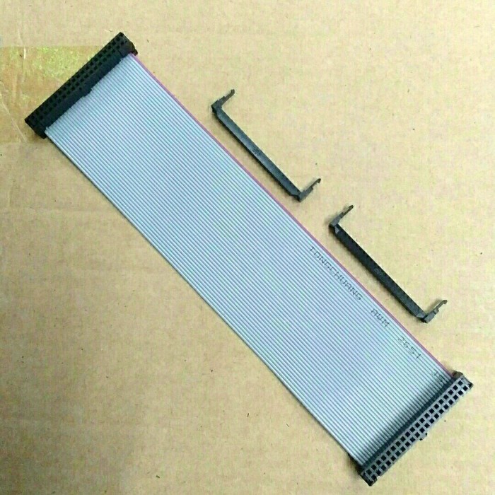 Jual 20cm Cable Data 40pin Flat Cable 40 pin + IDC Socket 40pin Female ...