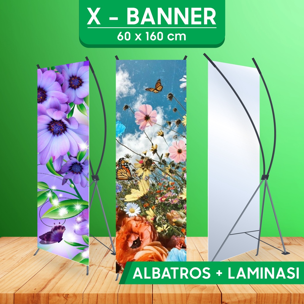Jual Cetak X-Banner - Custom -Print XBanner - 60x160 cm- ALBATROSS ...