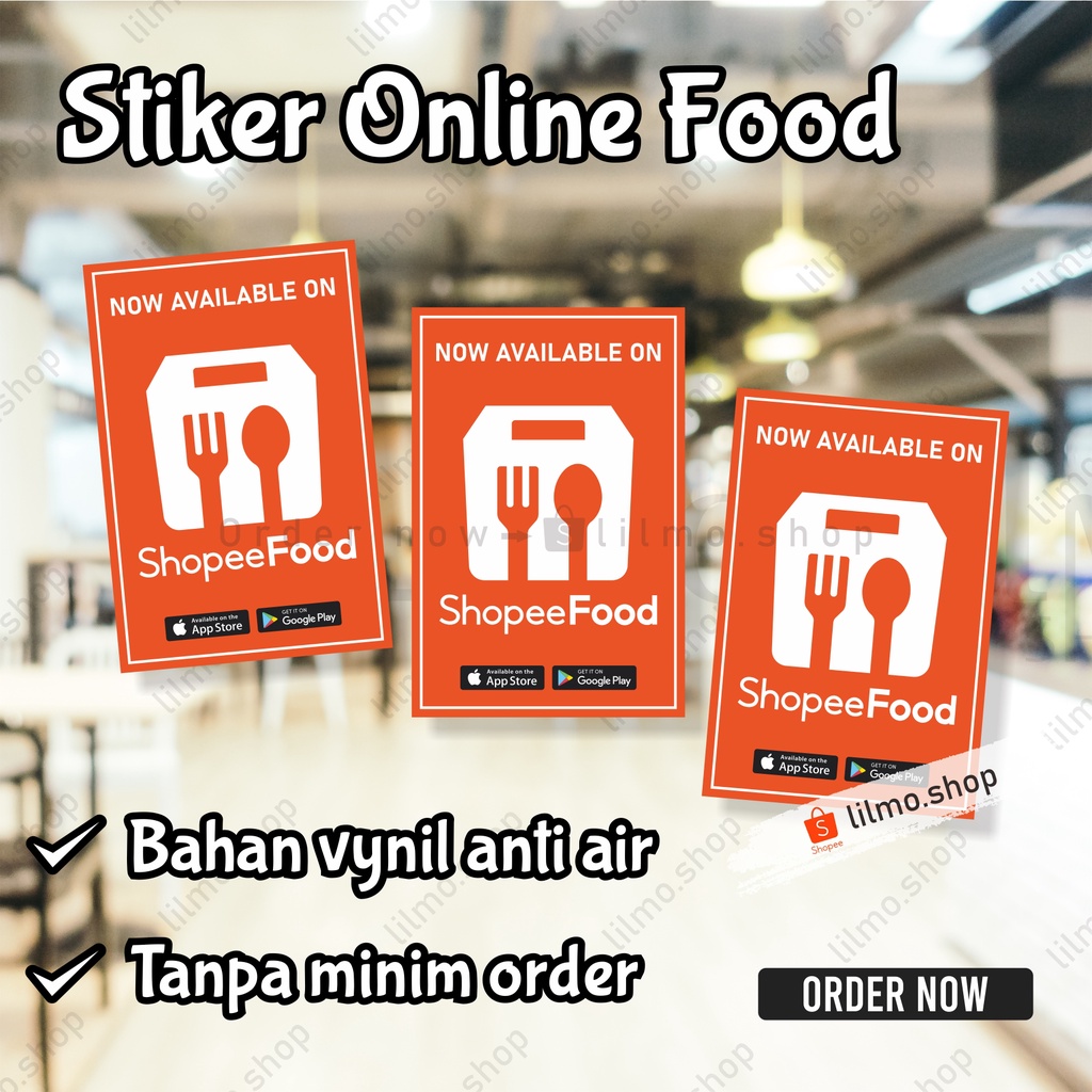 Jual Stiker Online Food, Stiker Shopee Food | Shopee Indonesia