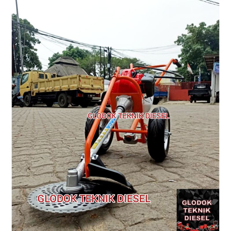Jual MESIN POTONG RUMPUT DORONG 4 TAK LAWN MOWER MODEL SEPEDA TERBAIK ...