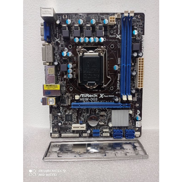 Jual Paketan Gen3 mobo Asrock H61 + i5 3470fan socket Lga 1155 ddr3 ...