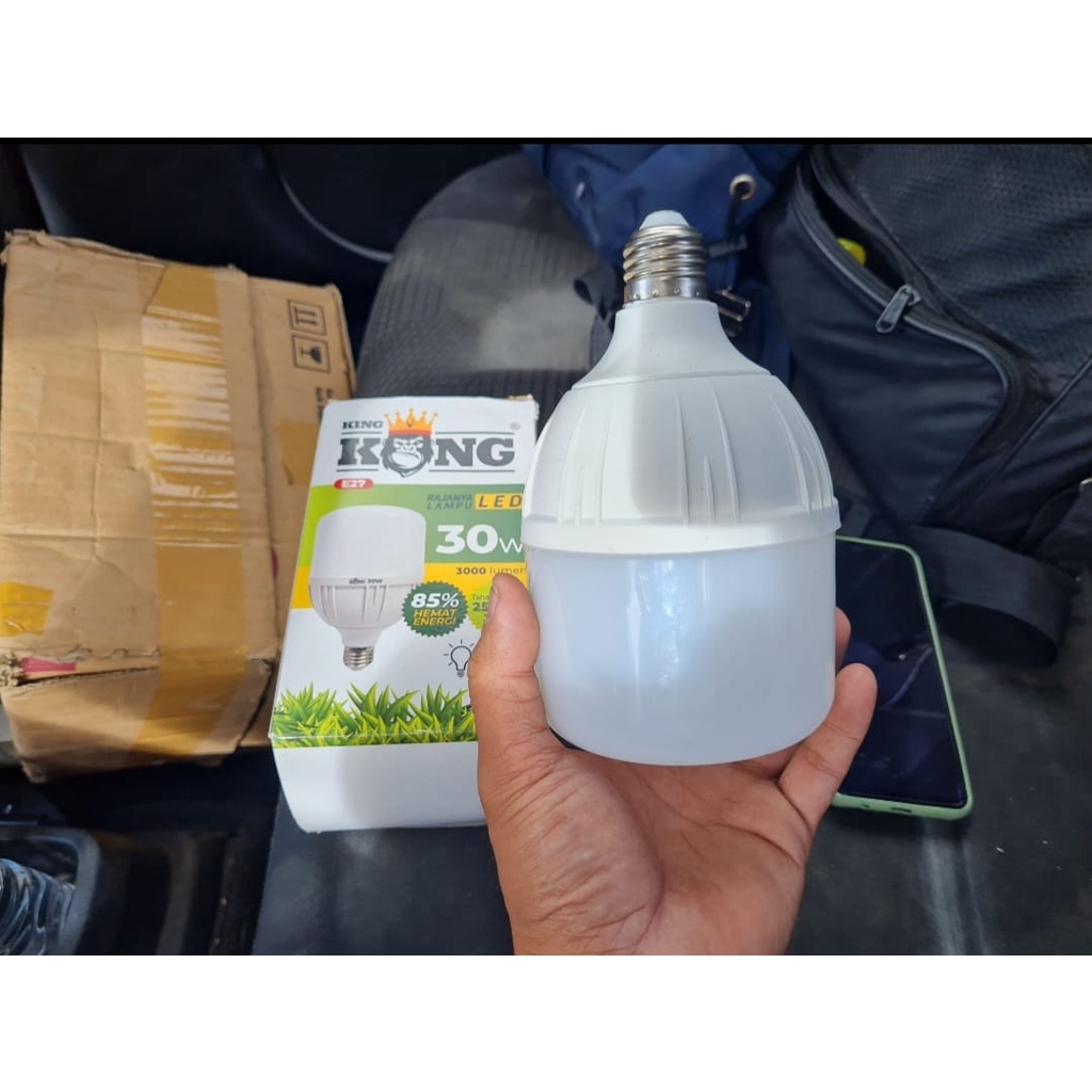 Jual LAMPU LED 30 WATT 30W LED PUTIH BULAT LAMP BOHLAM SINAR TERANG ...