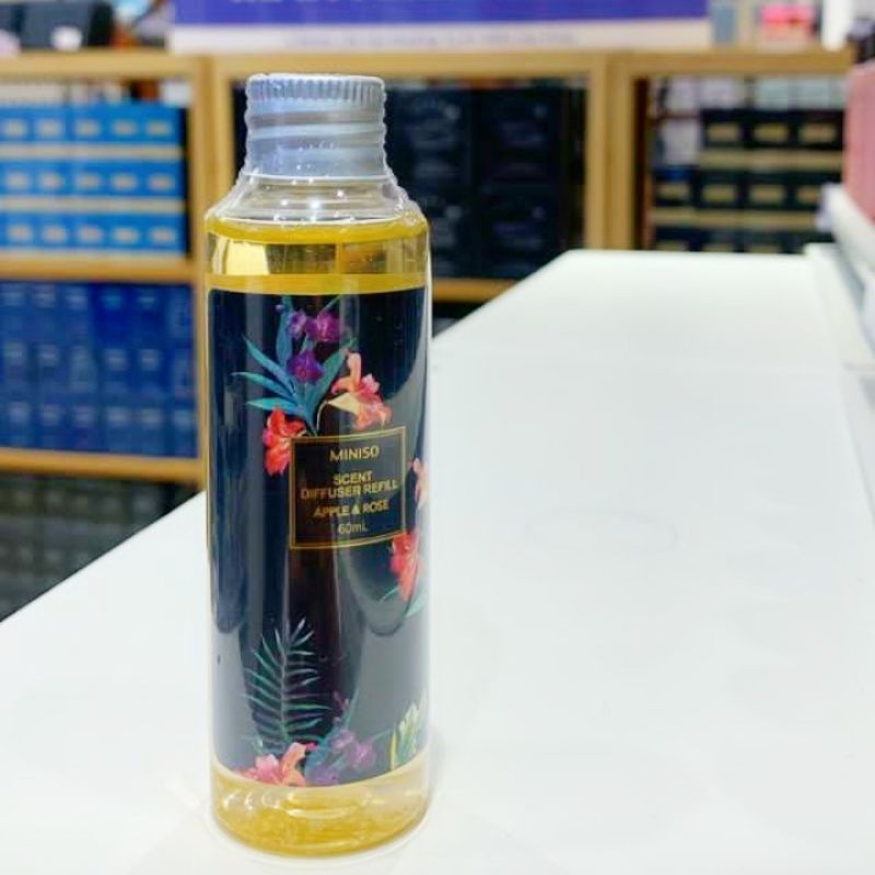 Jual SPECIAL SALE MINISO SCENT DIFFUSER REFILL APPLE & ROSE ISI 60 ML ...