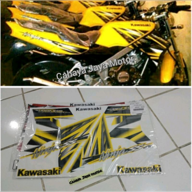 Jual Stiker Lis Striping Ninja 150 Ss 2013-2014 Kuning kawasaki Ninja ...