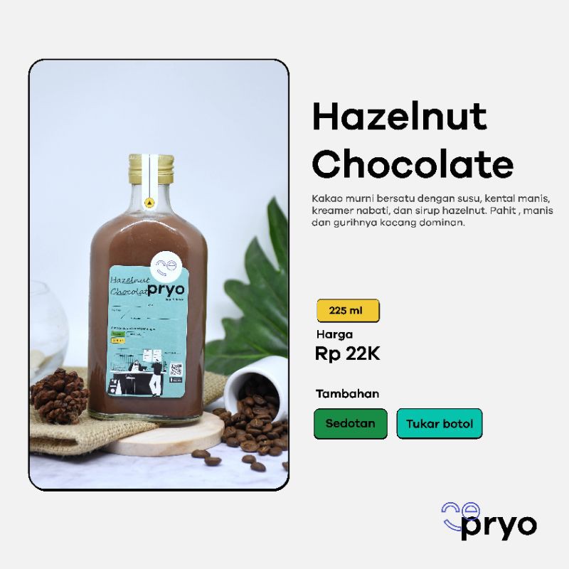 Jual Hazelnut Chocolate Botol 225 ml | Shopee Indonesia