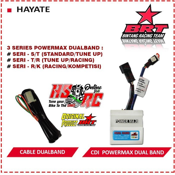 Jual CDI Racing BRT POWER MAX Dual Band Suzuki HAYATE Matic Harian ...