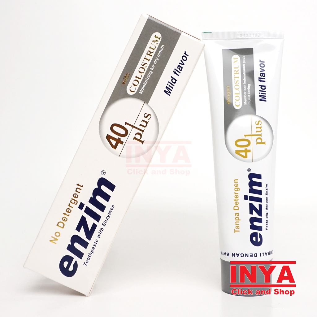 Jual ENZIM 40 PLUS WITH COLOSTRUM MILD FLAVOR TOOTPASTE 124gr - Pasta ...