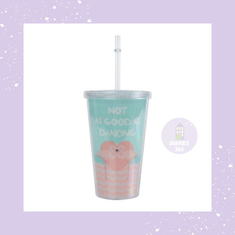 Jual Tumbler Flamingo (botol minum + sedotan) | Shopee Indonesia
