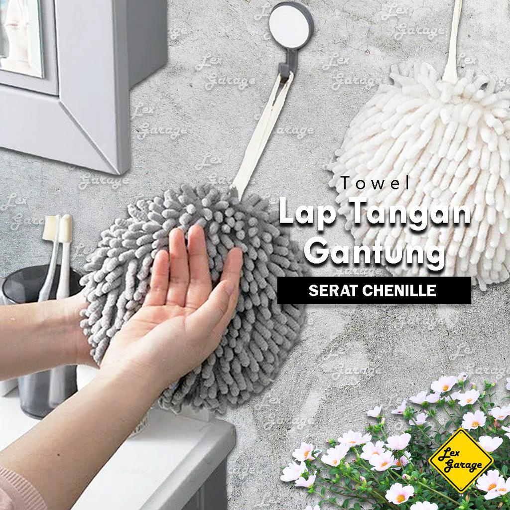 Jual Kain Lap Tangan Gantung Microfiber Ball Handuk Tangan Cendol ...