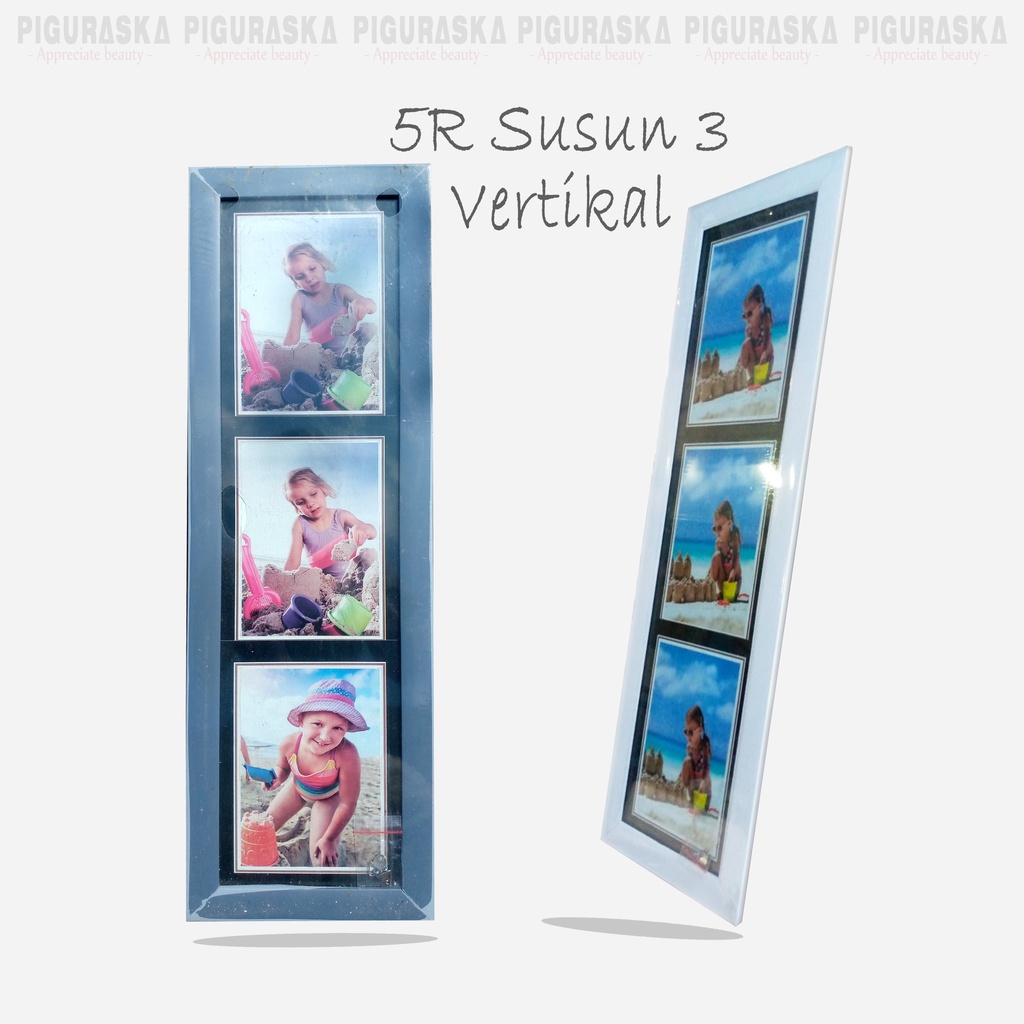 Jual Bingkai Foto 5R Susun 3 Minimalis / Free Kayu Photo 5R 3 in 1 ...