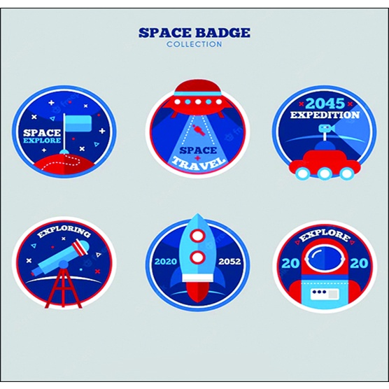 Jual [Astronot Series] MINI Astronot Sticker Aesthetic | Sticker Case ...